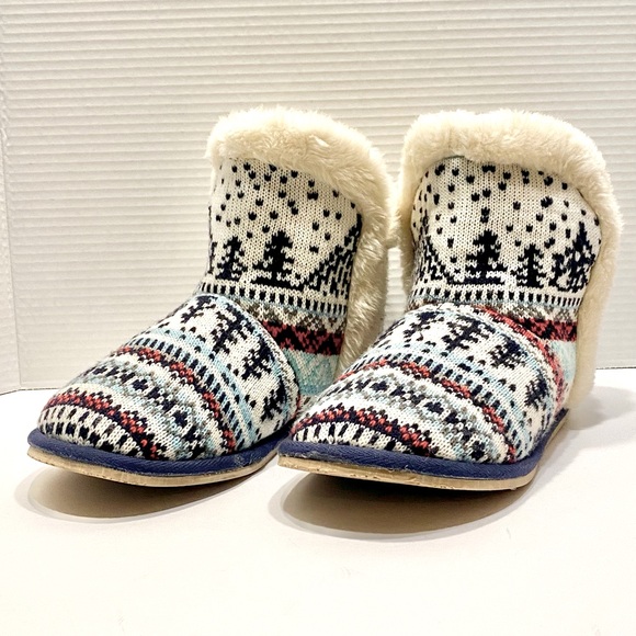 Shoes | Cozy Fair Isle Slippers | Poshmark